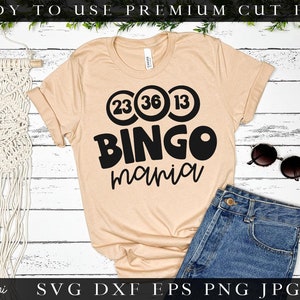 Bingo Mania SVG File for Cutting Machines Cricut Silhouette Funny Bingo ...