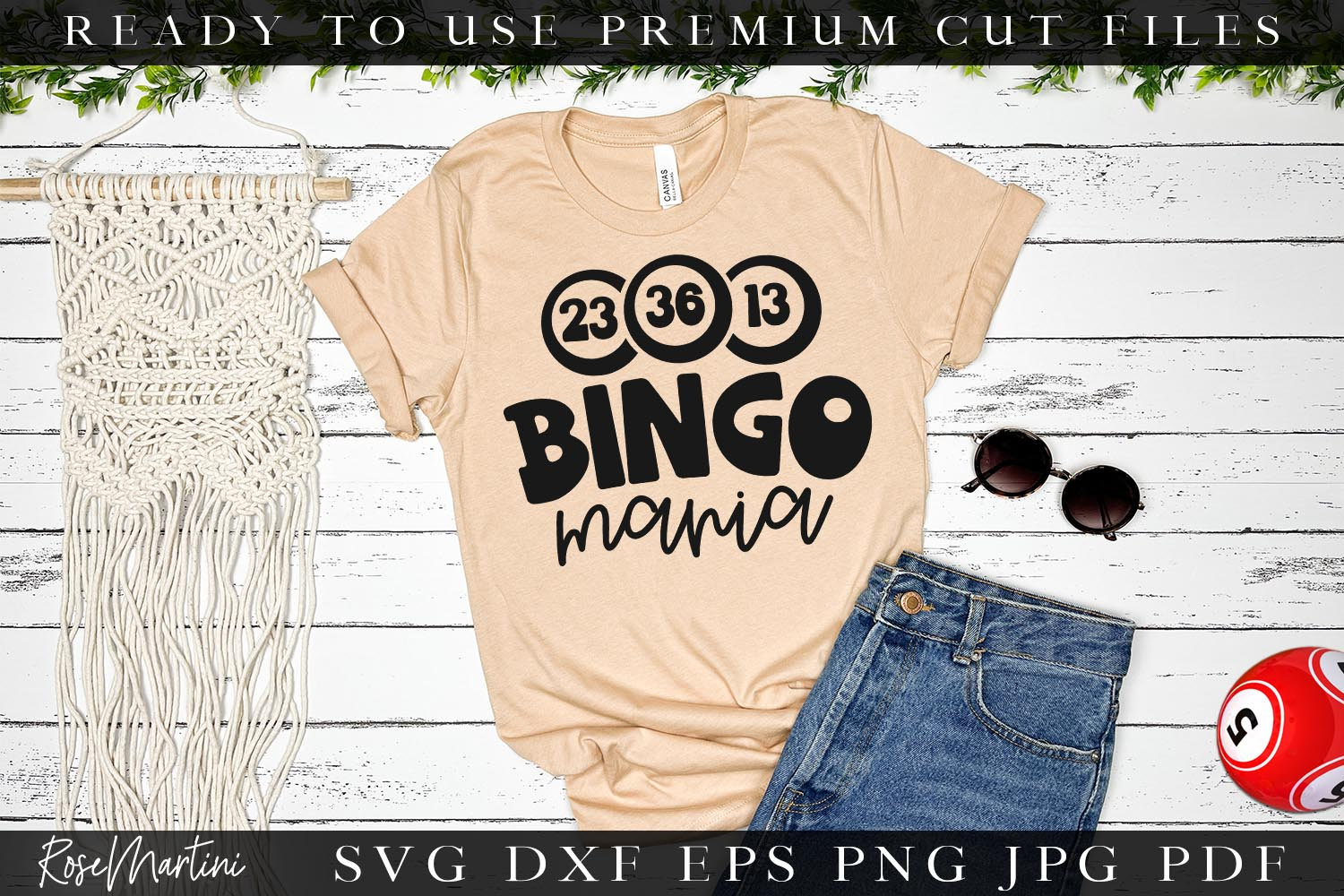 Bingo Mania SVG File for Cutting Machines - Cricut Silhouette Funny ...
