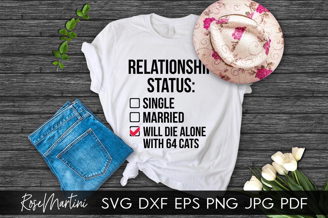 Relationship Status SVG Single Married Checkbox SVG File for - Etsy