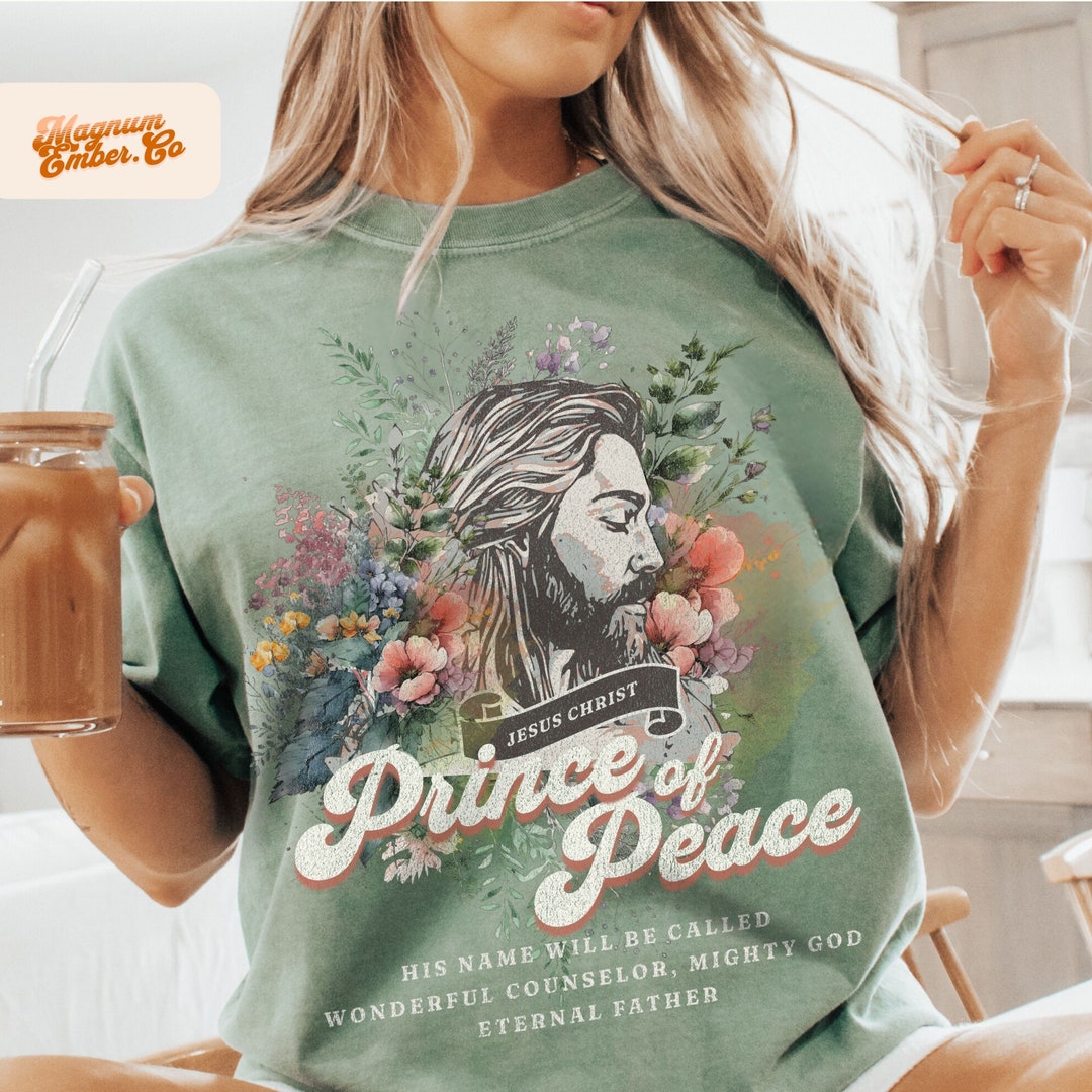 Jesus Christ Prince of Peace PNG: Christian Sublimation Design (digital ...