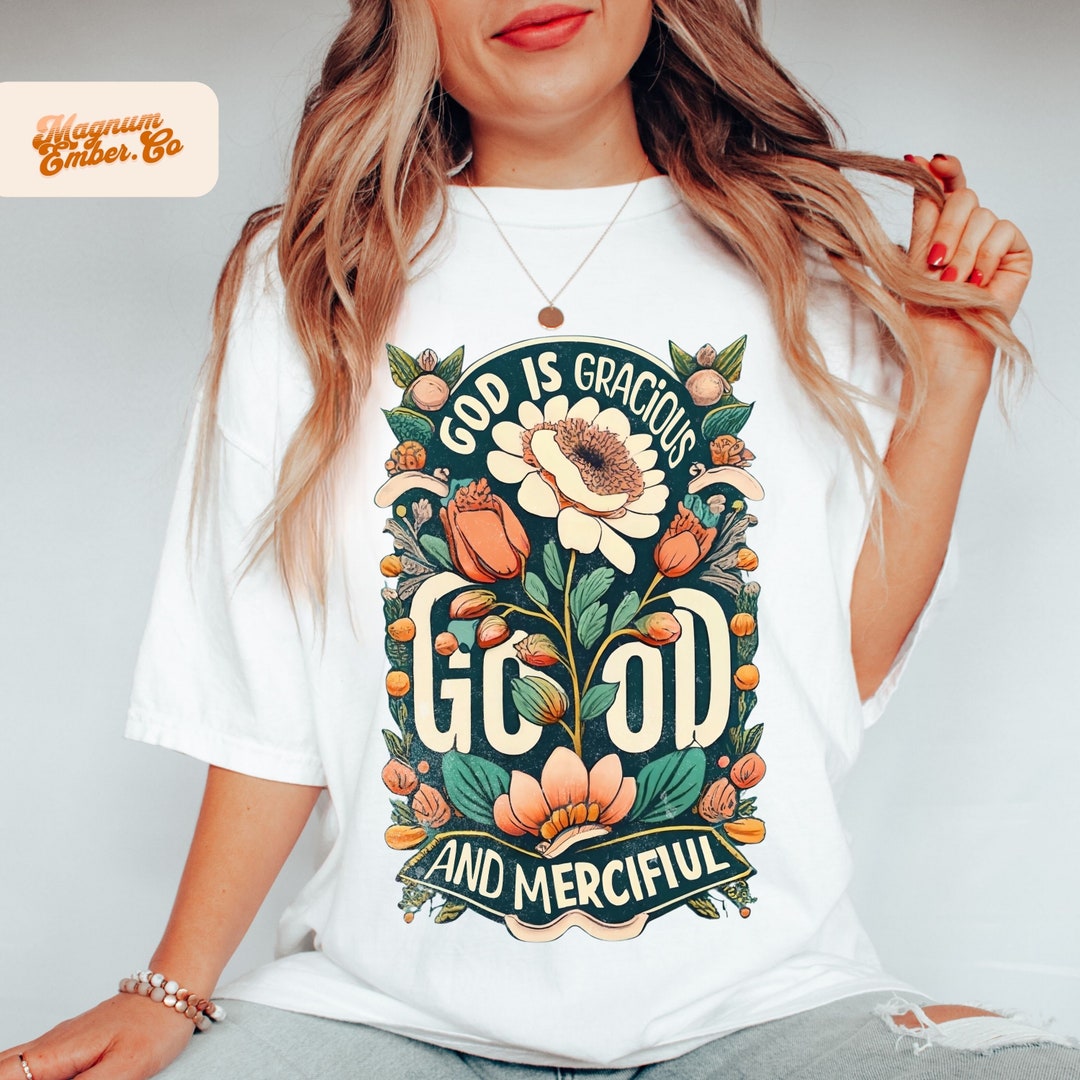 Gracious Mercy Christian Retro PNG TRIO Bundle, Christian Vintage Pngs ...