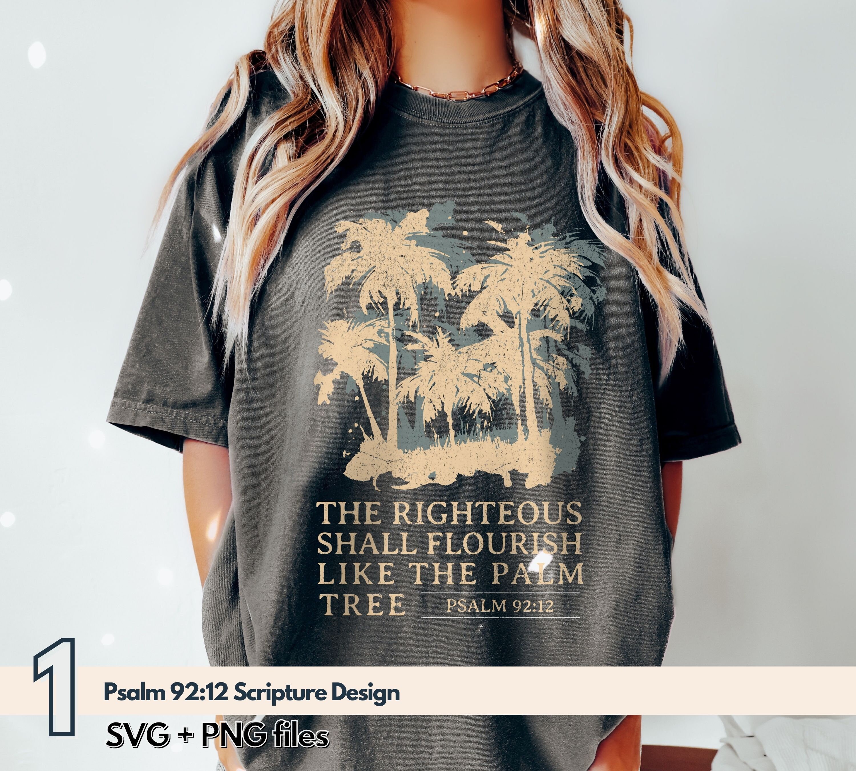 Psalm 1:3 Christian SVG for Women, Palm Tree Christian Tshirt ...