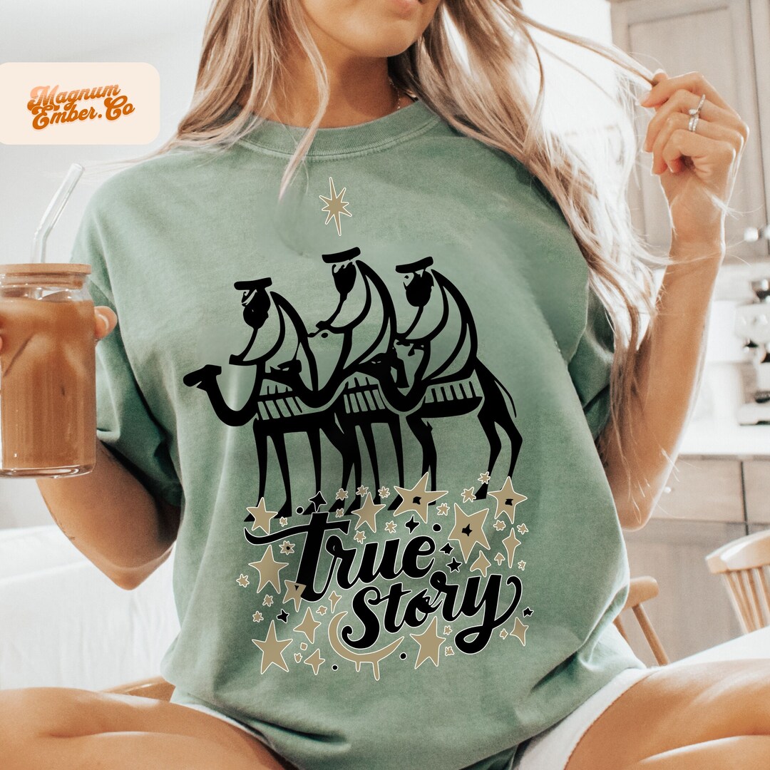 Three Shepherds Nativity Scene SVG PNG: Christian Christmas (digital ...