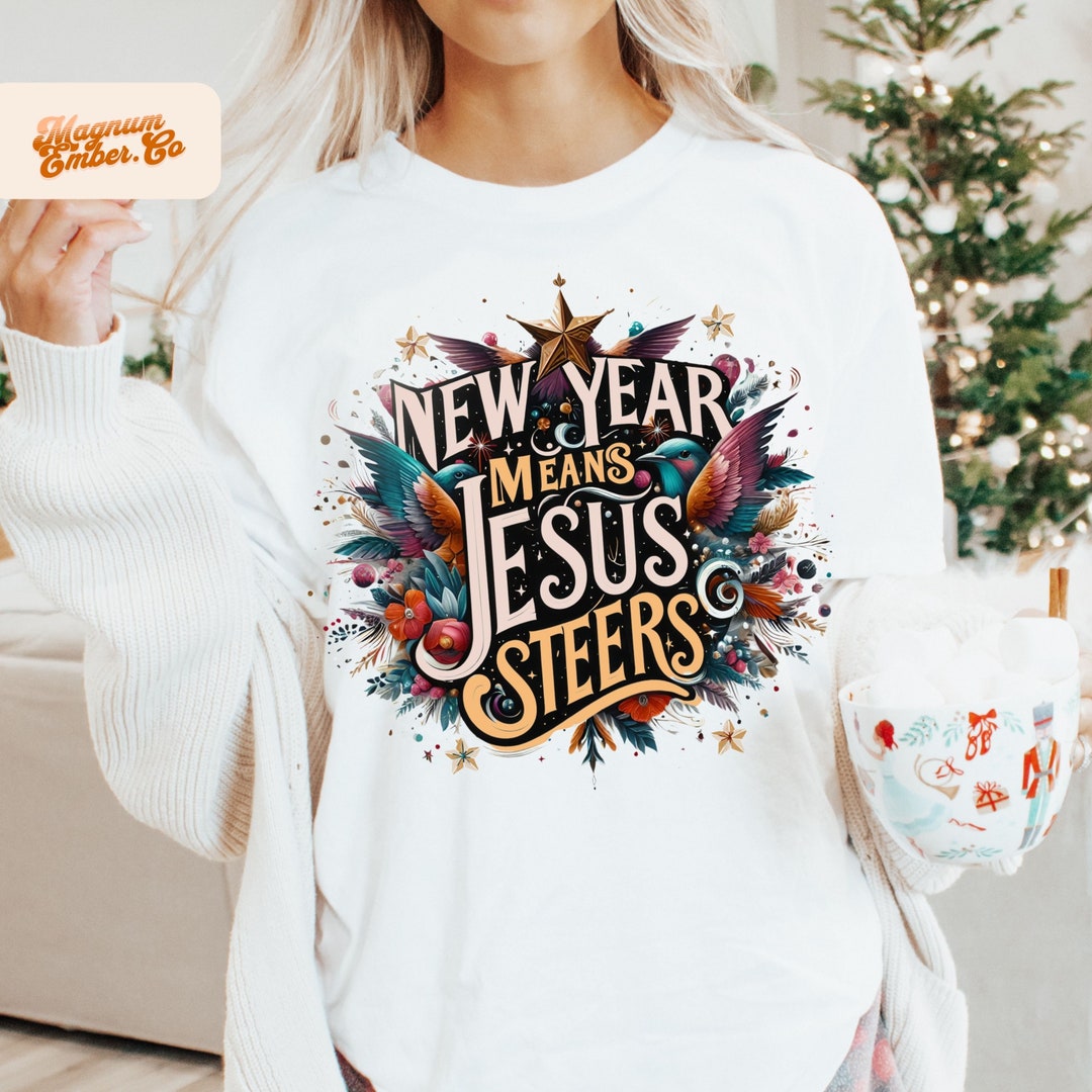 Retro Christian New Year PNG Duo, Vintage New Year Png, Bible Verse Png, Christmas T-shirt ...