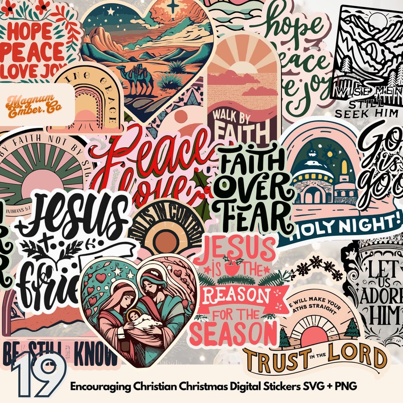 Christian Stickers - Etsy