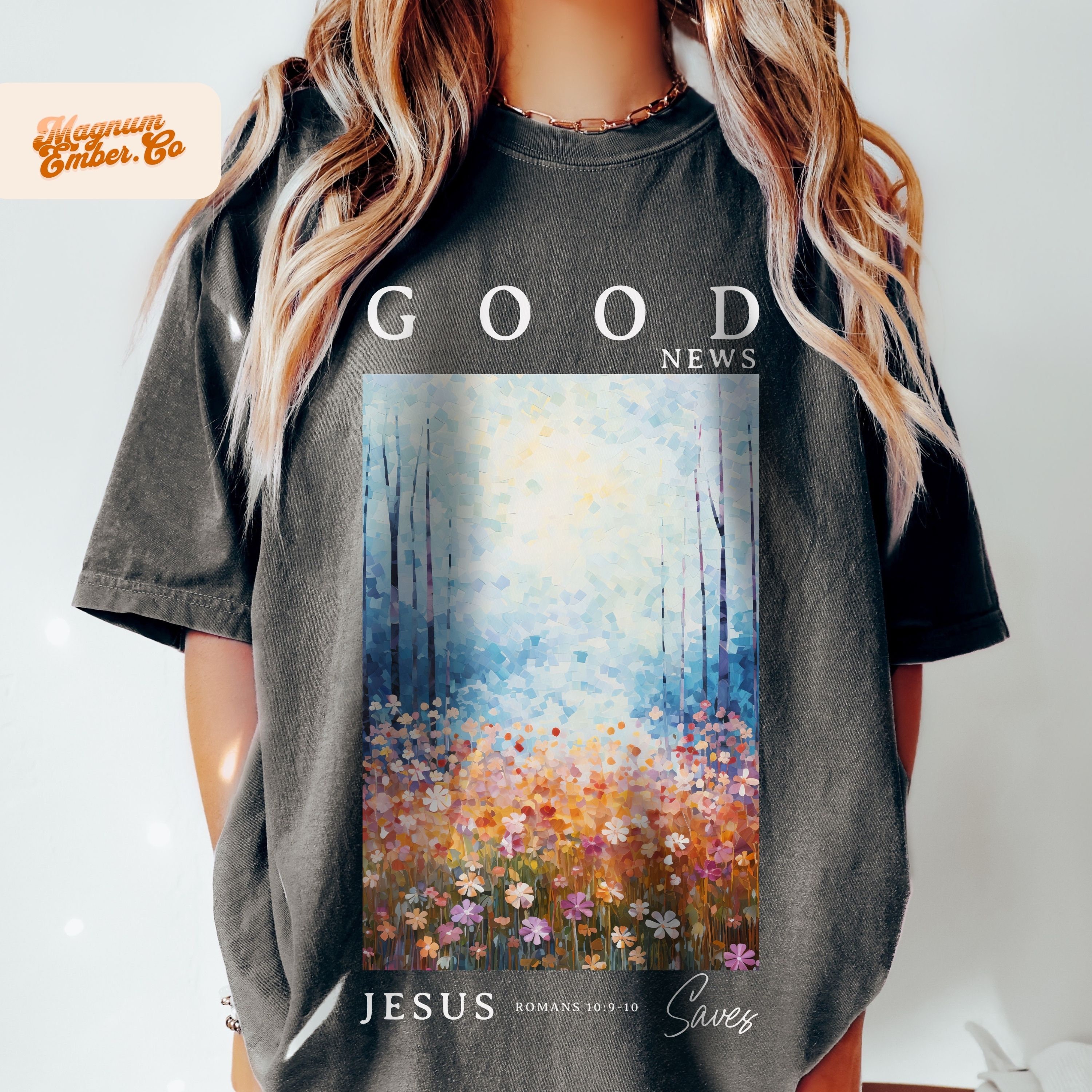 Christian PNG Good News Jesus Saves Mosaic Design Sublimation - Etsy
