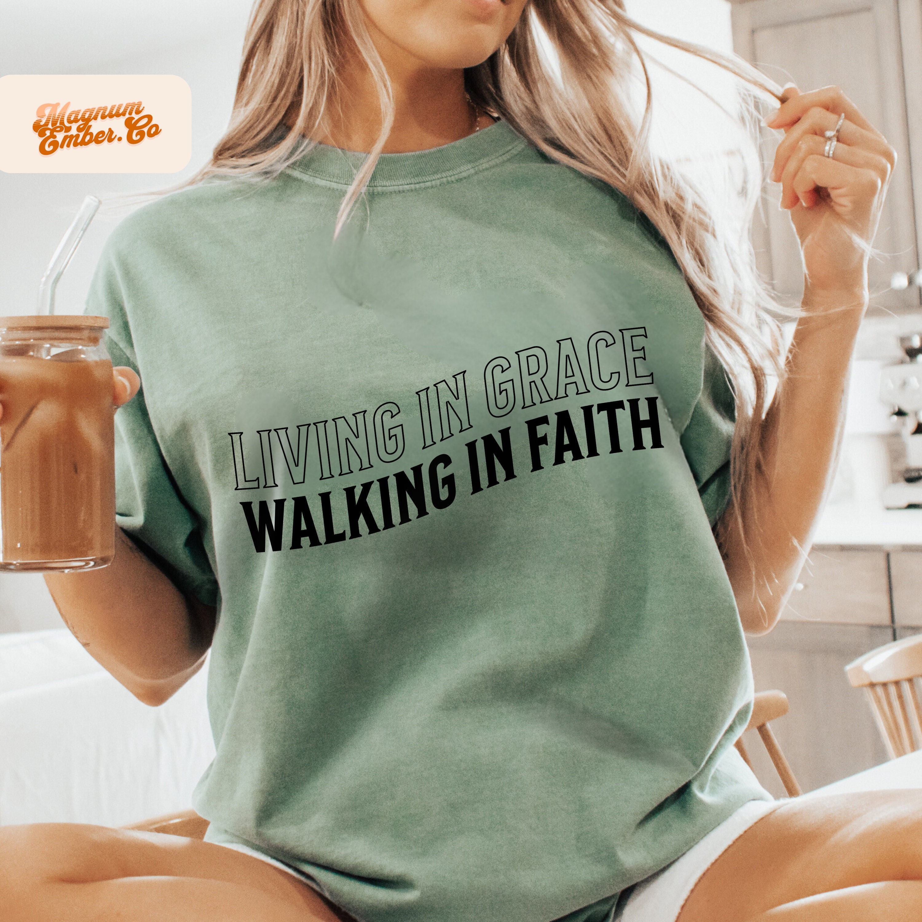 2 Living in Grace Christian SVG Pngs Sublimation Designs - Etsy