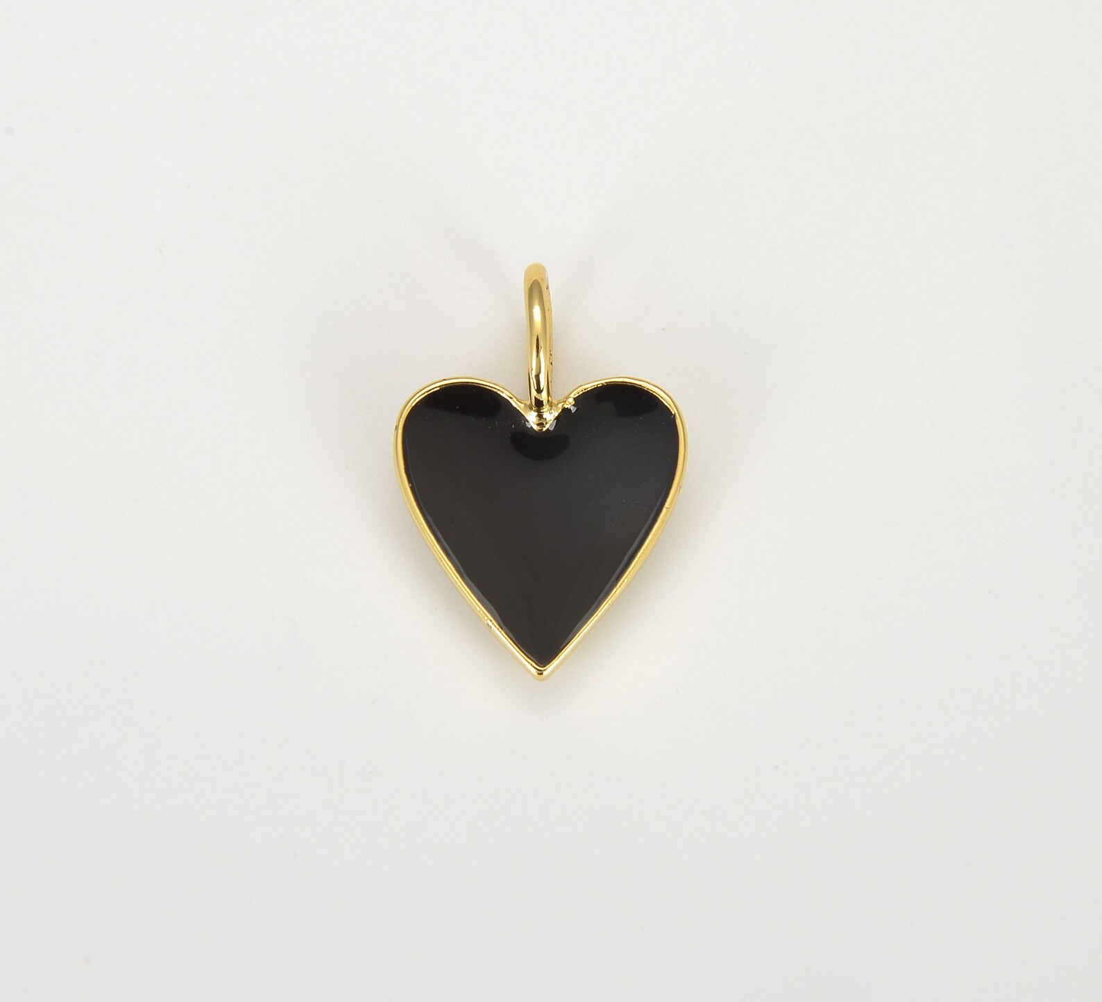 Dainty Neon Heart Charms Enamel Heart Pendant for Necklace | Etsy