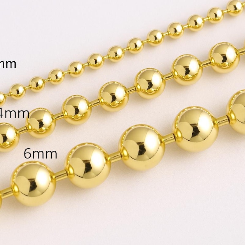 Ball Chain Gold Plated - Etsy