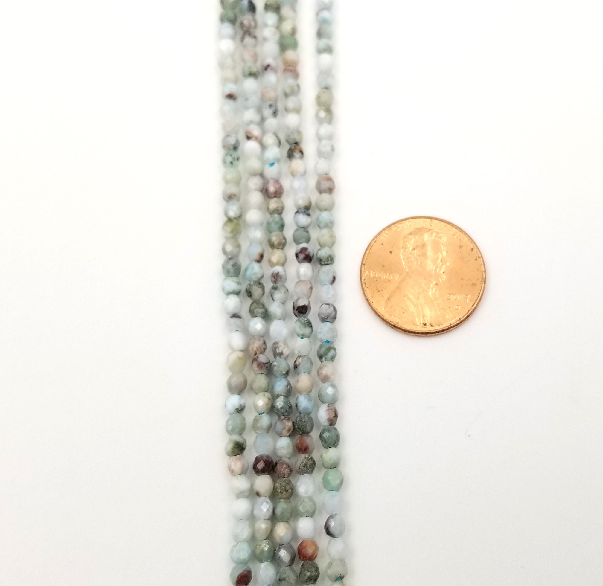 Gorgeous Larimar Quartz High Quality Faceted Rondelle Bead | Etsy