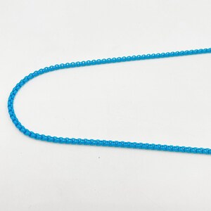 Neon Enamel Box Chain by Yard, Enamel Pop Chain Necklaces, Retro 1980's ...