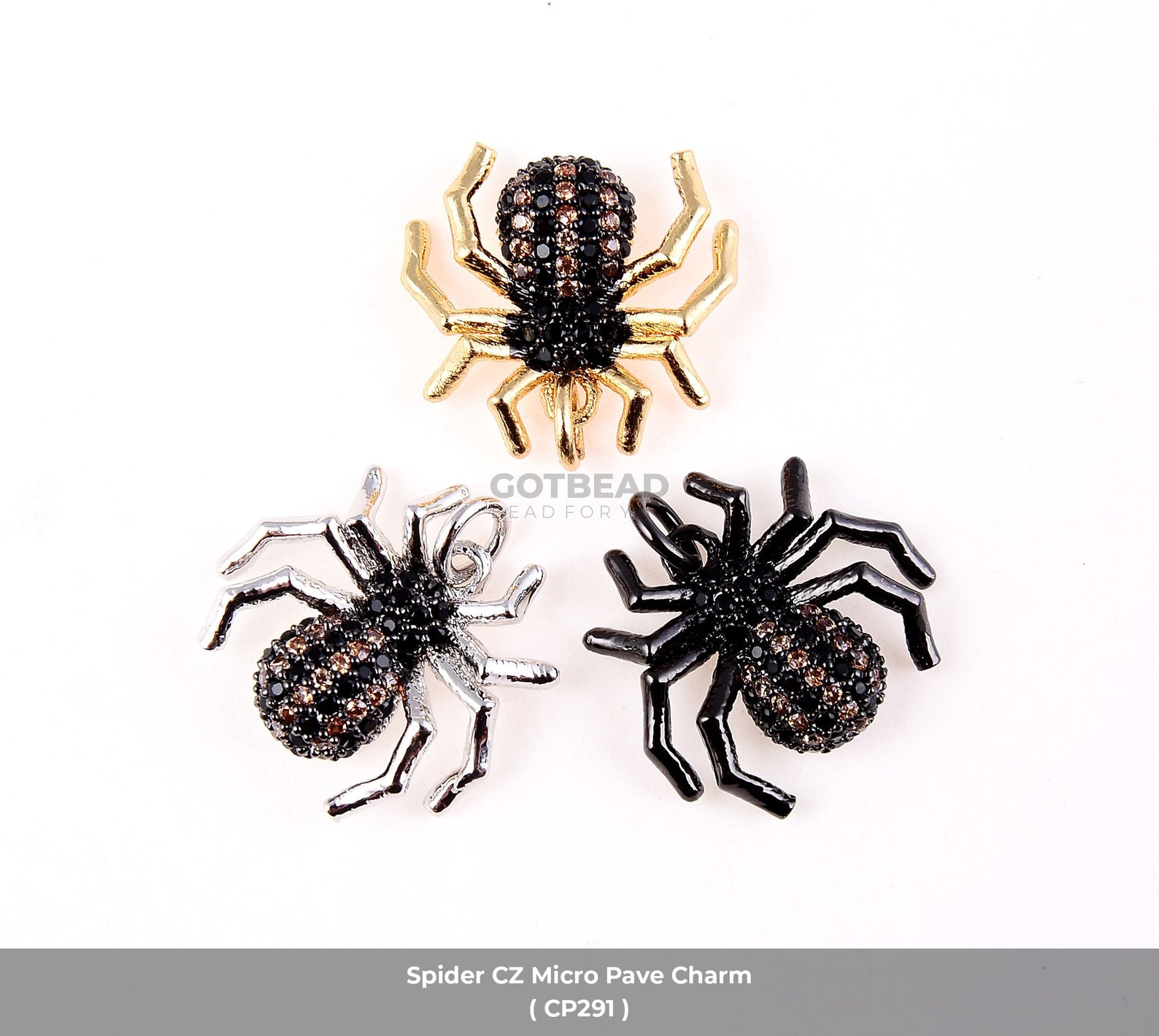 Gold Filled Cubic Zirconia Micro Pave Insect Inspired Spider - Etsy