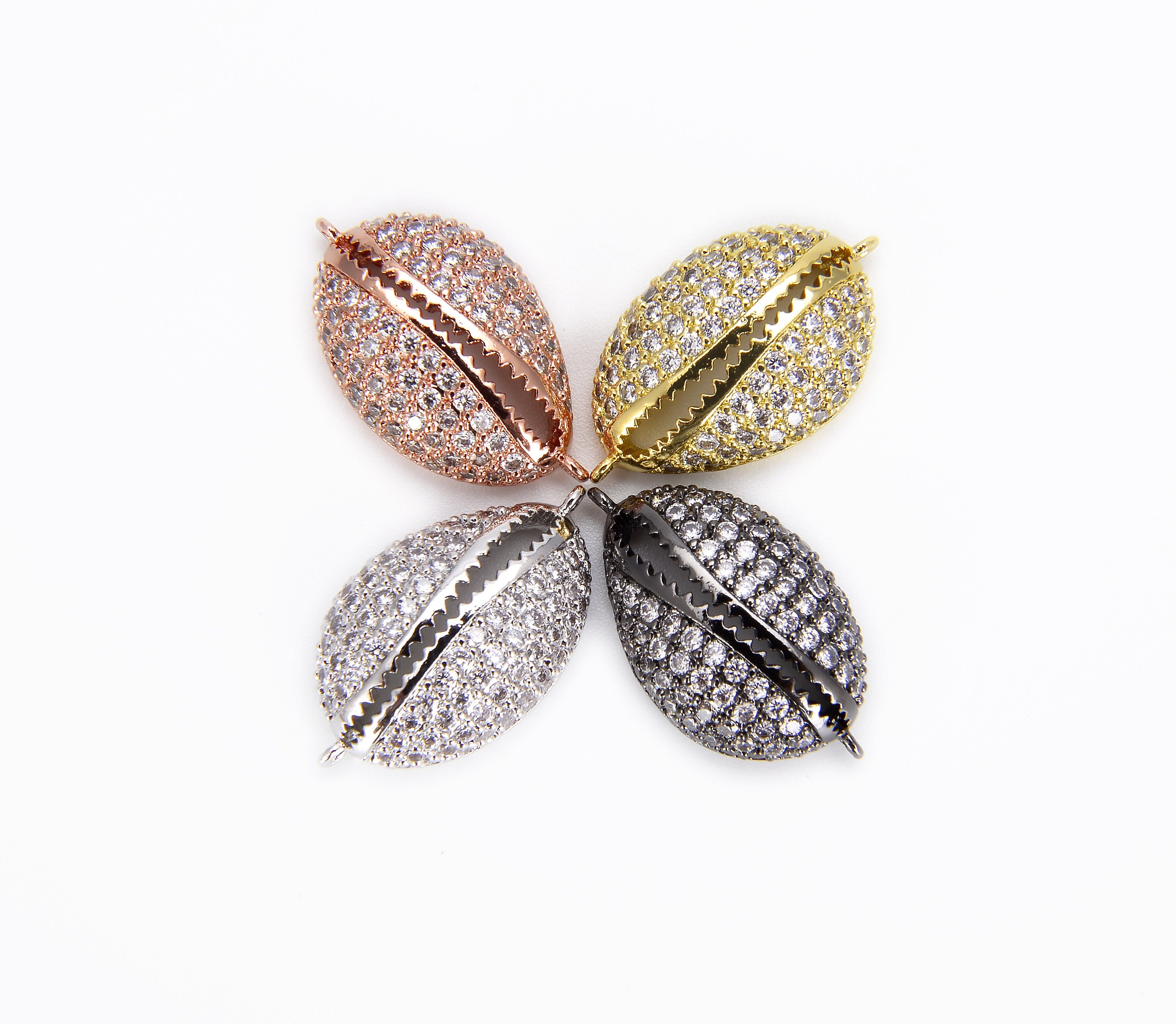 Abalone Shell Charm 24K Gold Abalone Shell Beads Filigree | Etsy