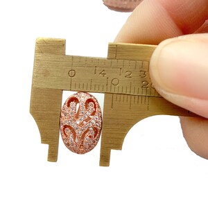 Oval Connector, Oval Spacer Beads, CZ Micro Pave Flat Oval Beads Spacer ...