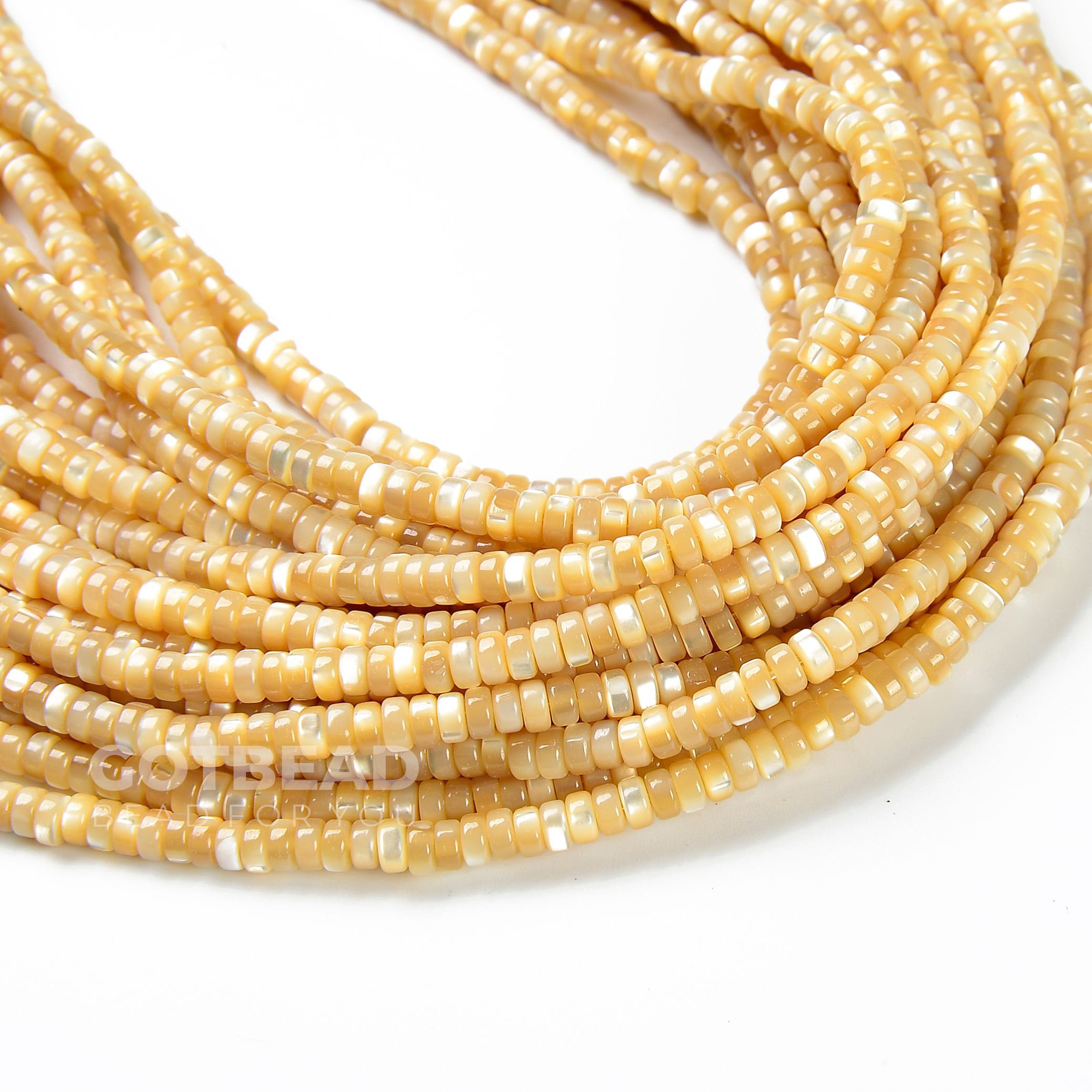 Ocean Sea Shell Heishi Beads 4x2.5mm Shell Gemstones Shell | Etsy