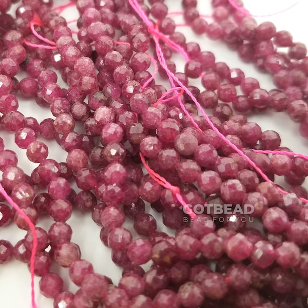 Natural Ruby Beads - Etsy