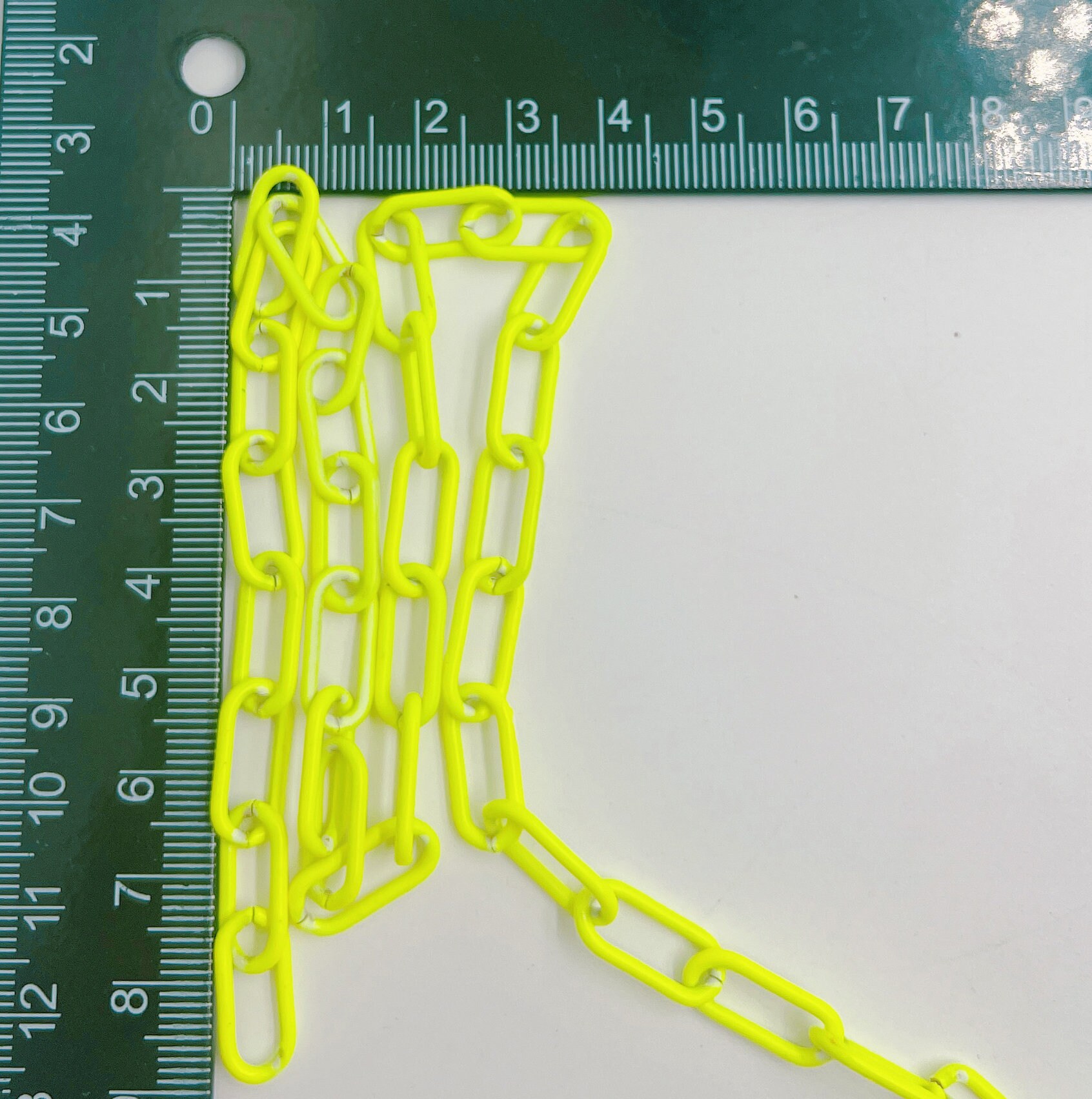 New Colorful Enamel Oval Paper Clip Chain Enamel Pop Chain | Etsy