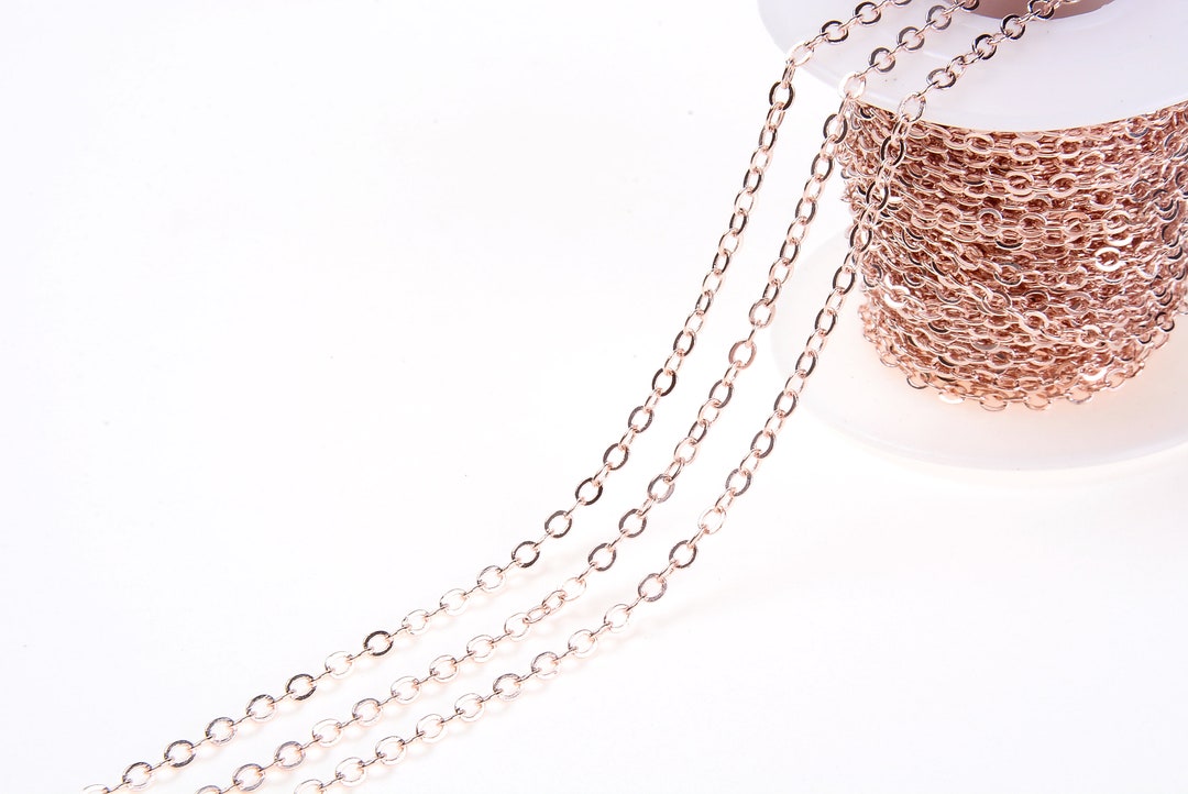 Tiny Curb Chain Smooth Jewelry Making, Necklace Chain Gold, Silver ...
