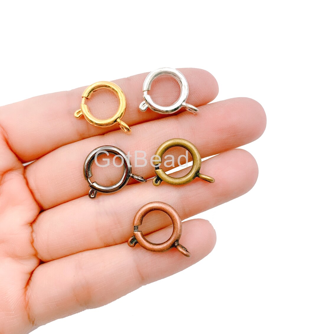 16mm Spring Clasp, Spring Ring Clasp, Bracelet Clasp, Necklace Clasp ...