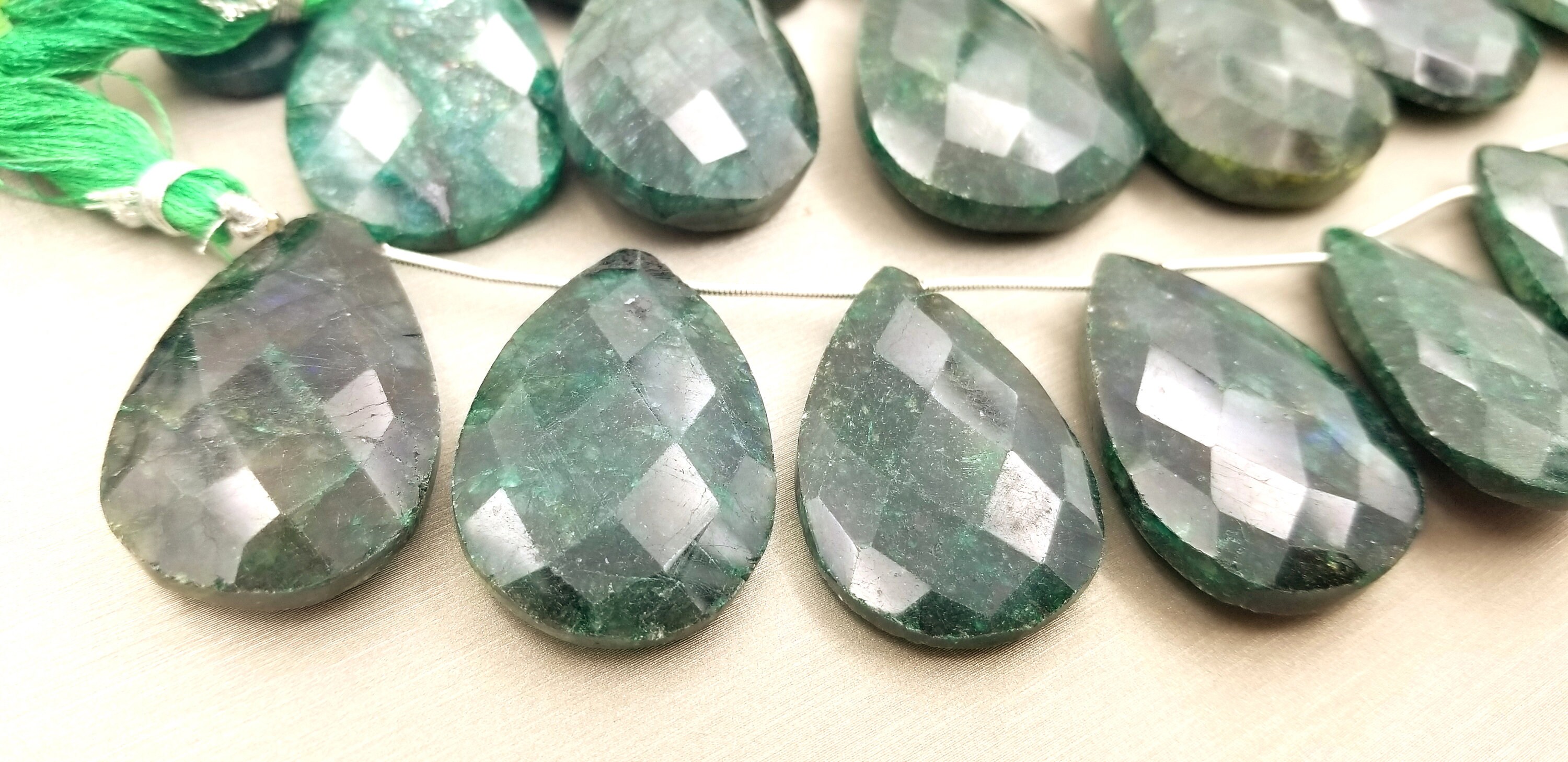 Green Labradorite Gemstone Labradorite Teardrop Necklace | Etsy