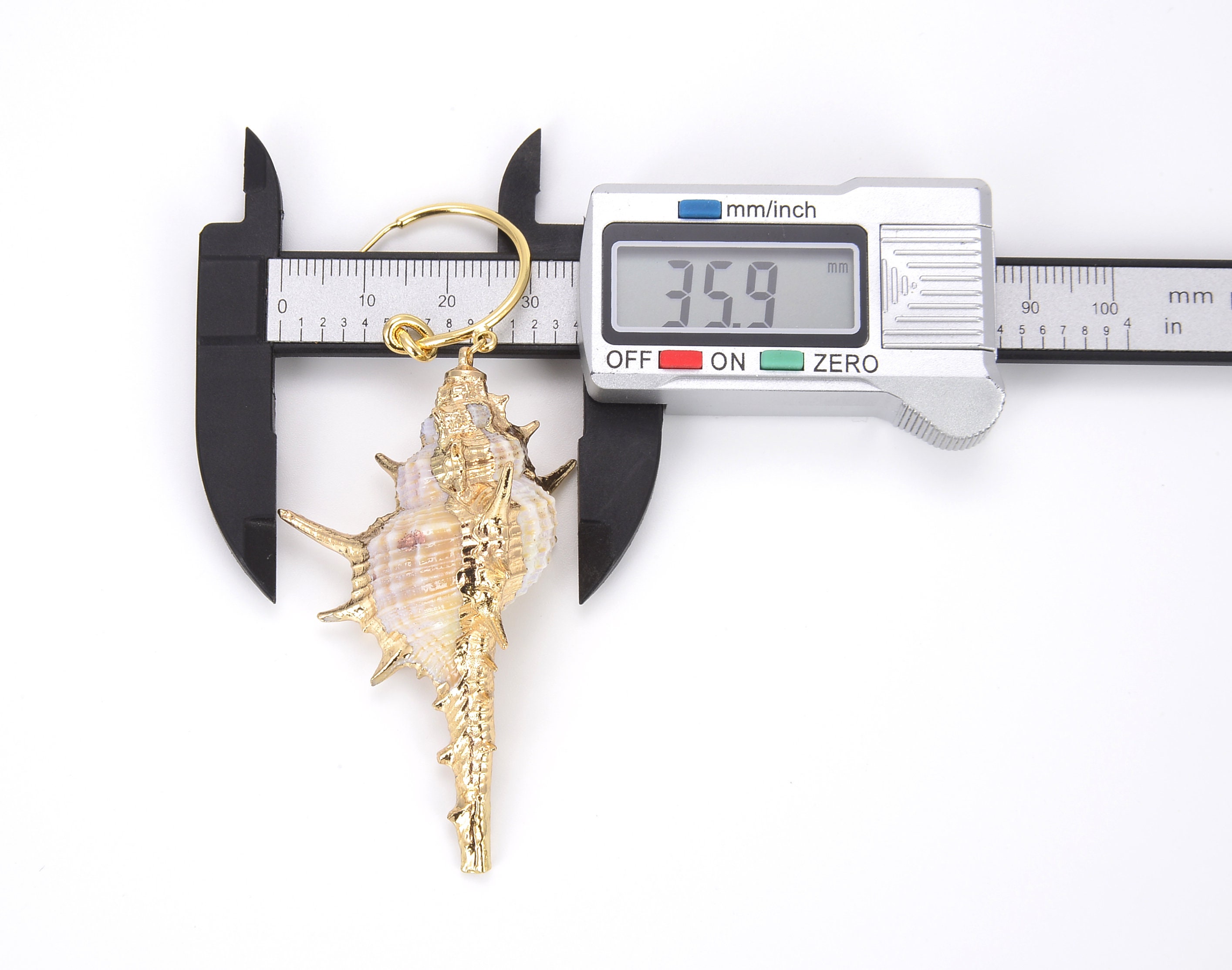 Natural Conch Shell 22k Gold Earrings Conch Shell Earrings - Etsy