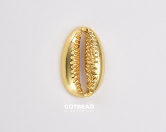 5/10/20pcs Natural Sea Shells Cowrie Shell Gold Plated Shell - Etsy