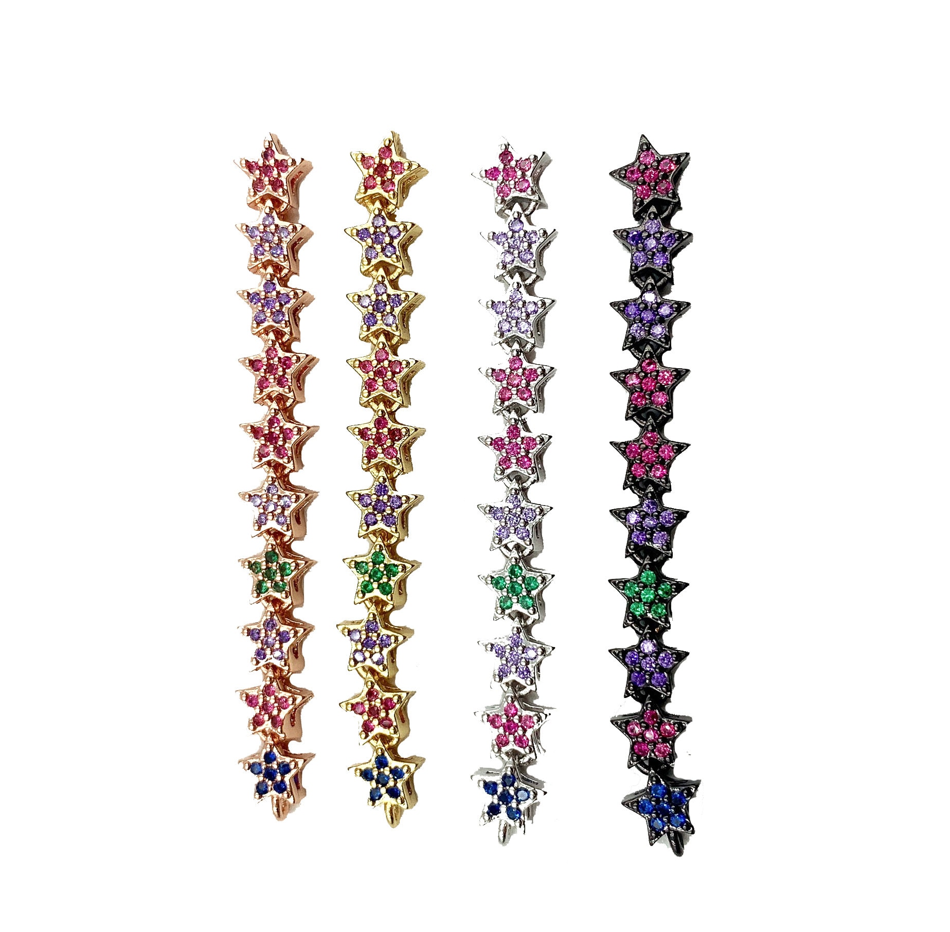 Multiple Star Connector Star Connector 14K Gold Filled CZ | Etsy