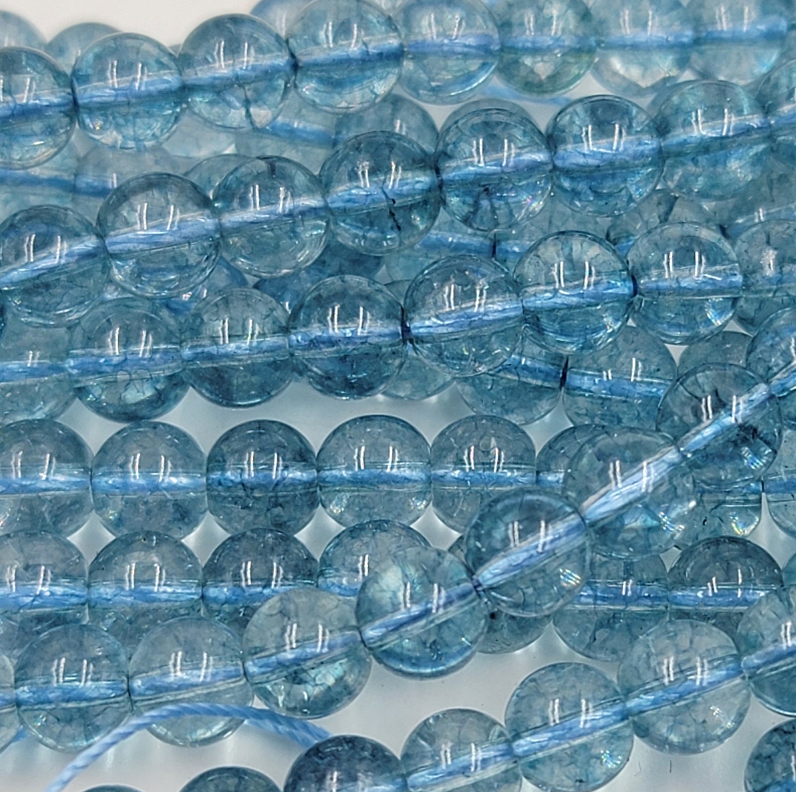 Blue Topaz Beads, 6mm, 8mm, 10mm, Grade AAA Natural Blue Topaz Quartz ...