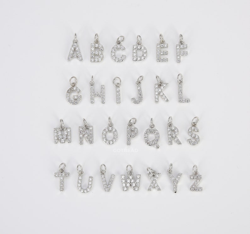 Personalized Initial Charm Initial Pendant Letter Charm - Etsy
