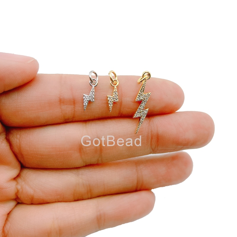 Lightning Charm - Etsy