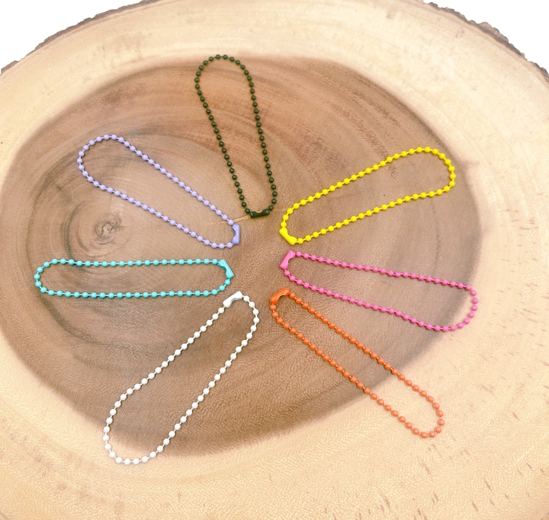 Ball Chain Necklaces 2.0mm Colored Ball Chains. Pendant Chain. - Etsy