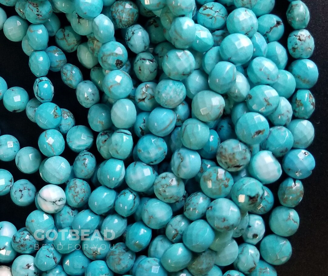 Turquiose Faceted Jade, 6mm 8mm Beads, Jade Beads, Frosted Beads ...