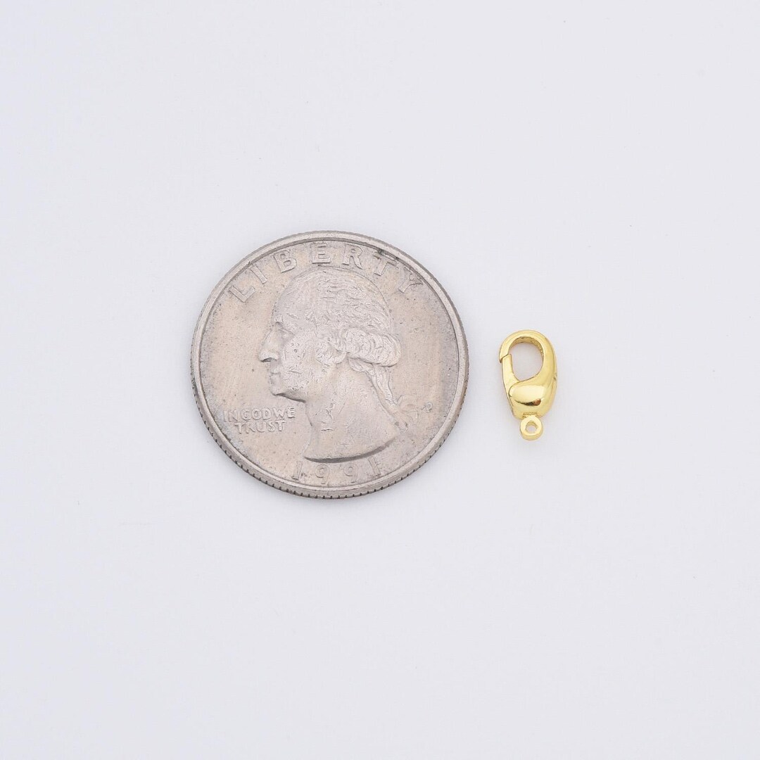 Gold Silver Lobster Claw Clasp Closure Findings Supply for Necklace ...