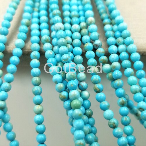 Natural Turquoise Smooth Round Beads Grade AAA Round Loose - Etsy