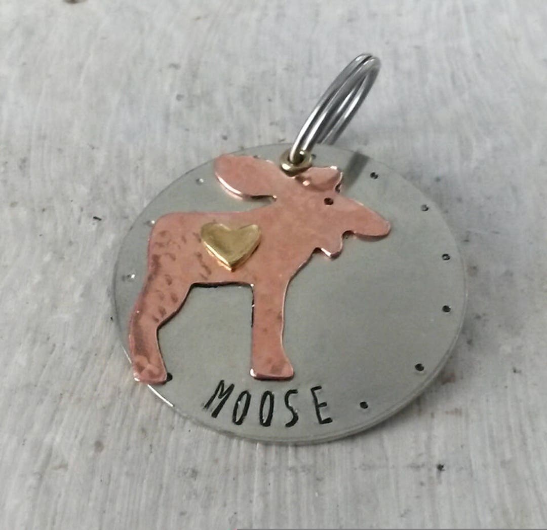 Extra Large Pet Tag Moose Pet Tag - Etsy
