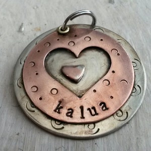 Custom Dog Tag, Extra Large Dog Tag, Heart Dog Tag - Etsy