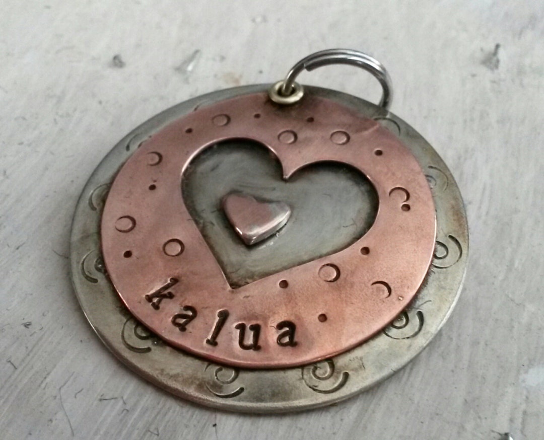 Custom Dog Tag, Extra Large Dog Tag, Heart Dog Tag - Etsy
