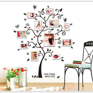 Photo Frame Tree Sticker - Family Vinyl Wall Decal - Large Art Picture ...