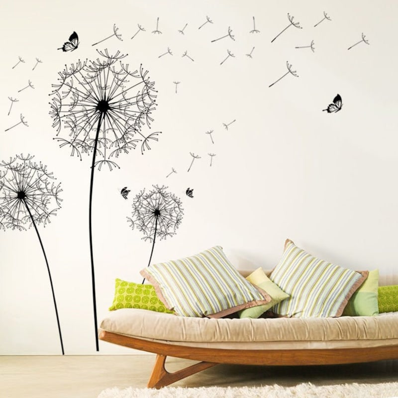 Dandelion Wall Decal - Etsy