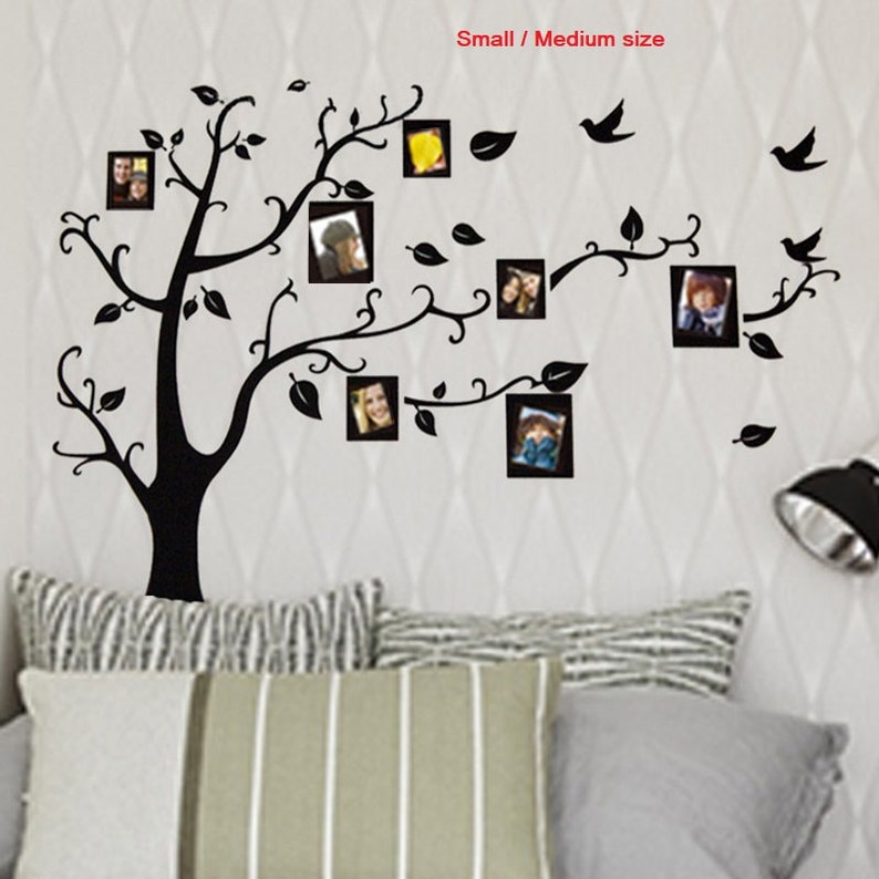 Photo Frame Tree Sticker Family Vinyl Wall Decal Large Art | Etsy
