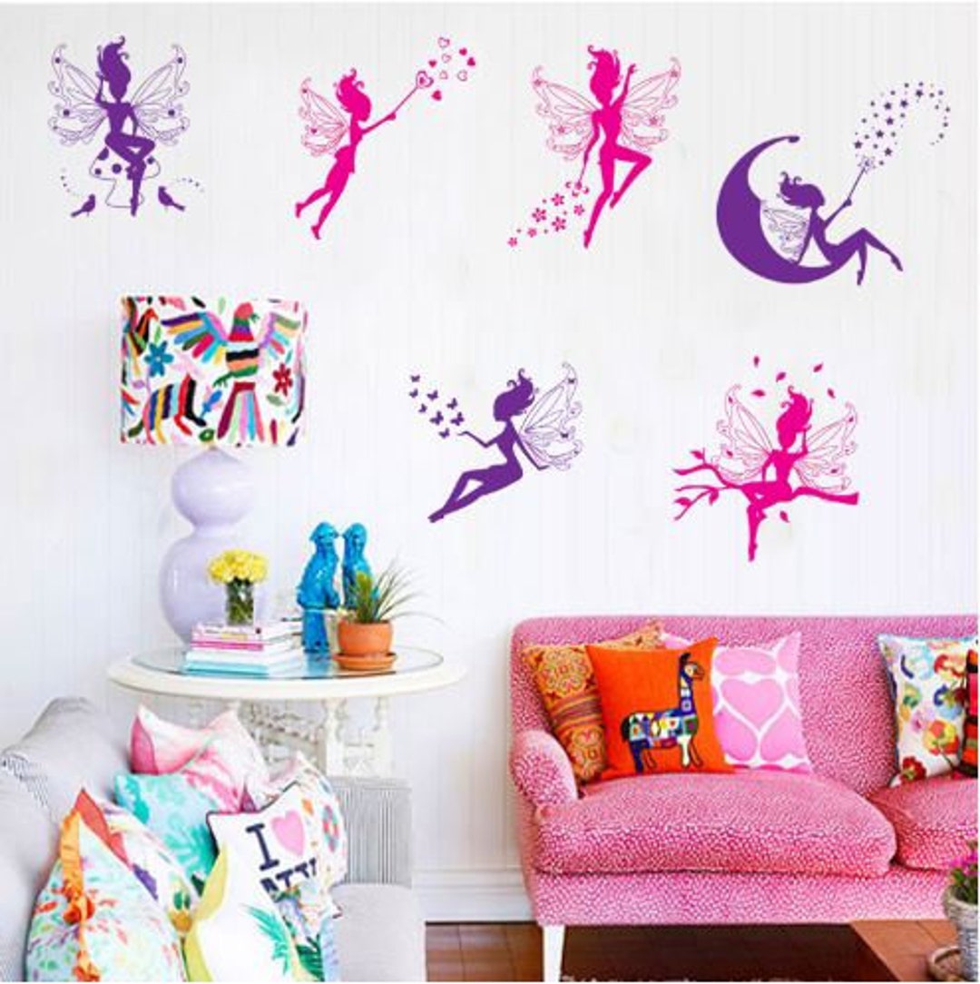 Magic Fairy Wall Decals, Perfect for Girls Bedrooms, Nursery, or Kids ...