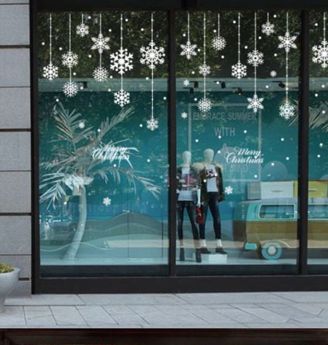 Winter Snowflakes Window Decals ~ Christmas Holiday Ornament Decor ...