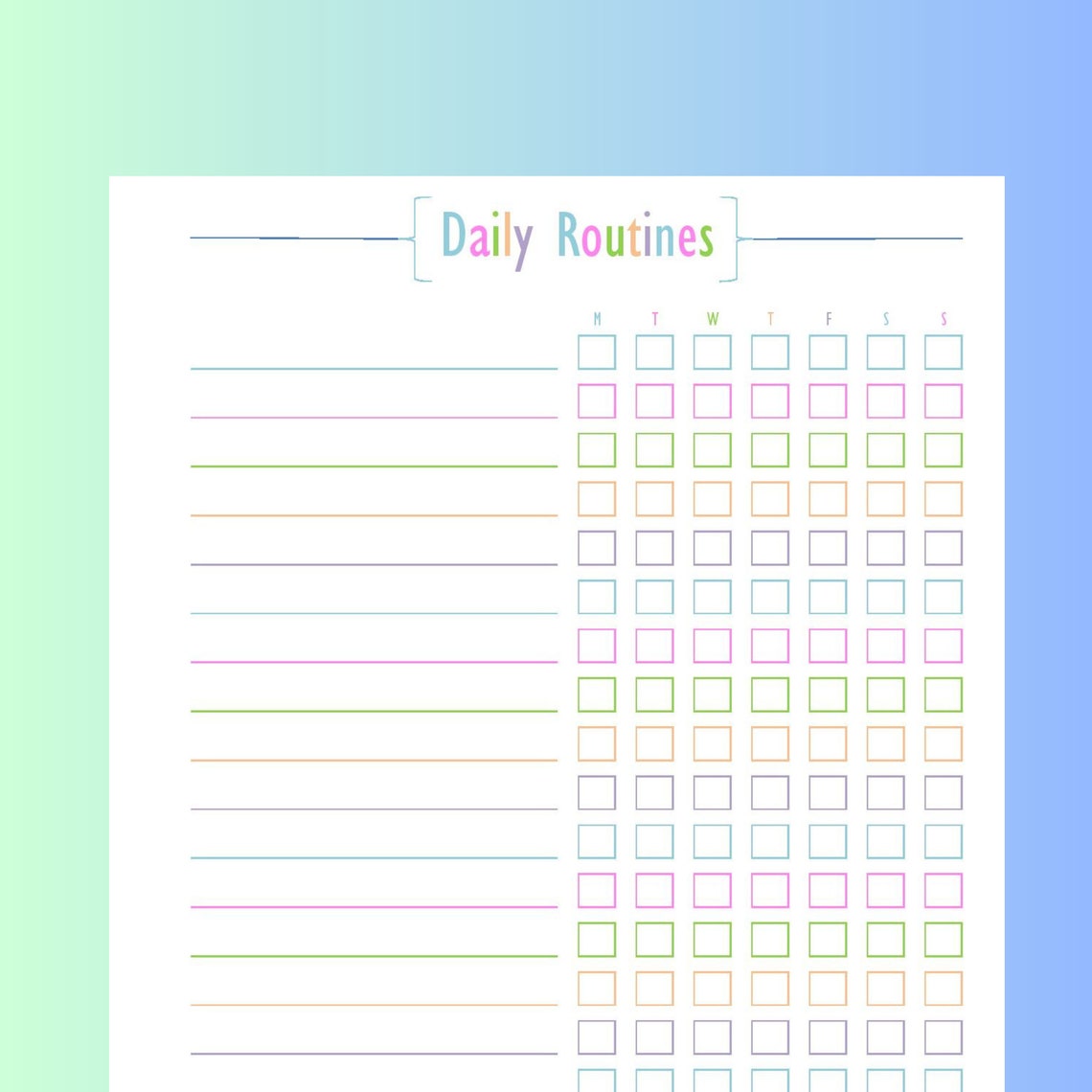 Daily Routines Daily Planner Routines Daily Organizer - Etsy