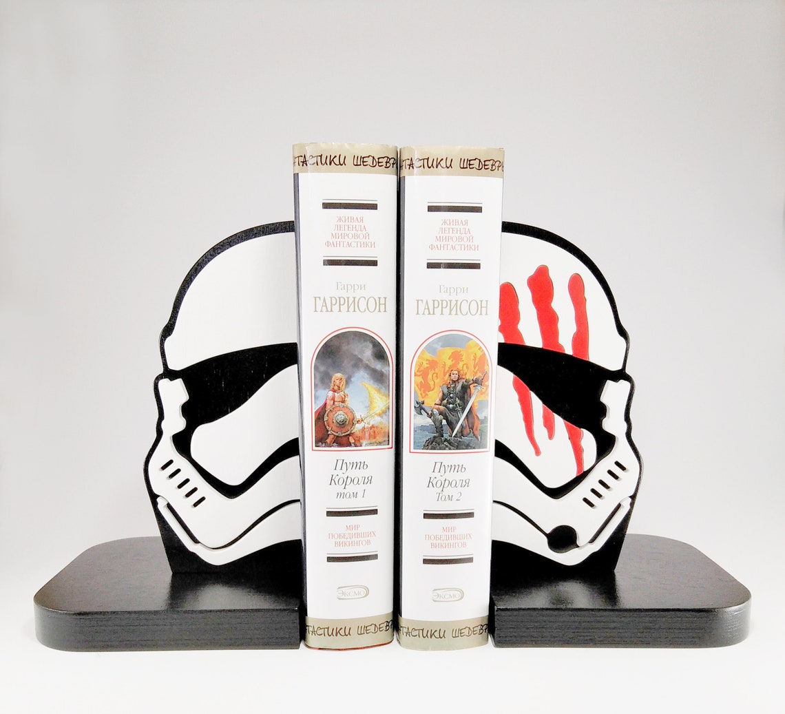 Stormtrooper Bookends Set of 2 bookends Room Decor Gift for | Etsy