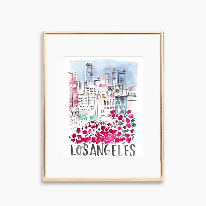 Los Angeles Print - Etsy