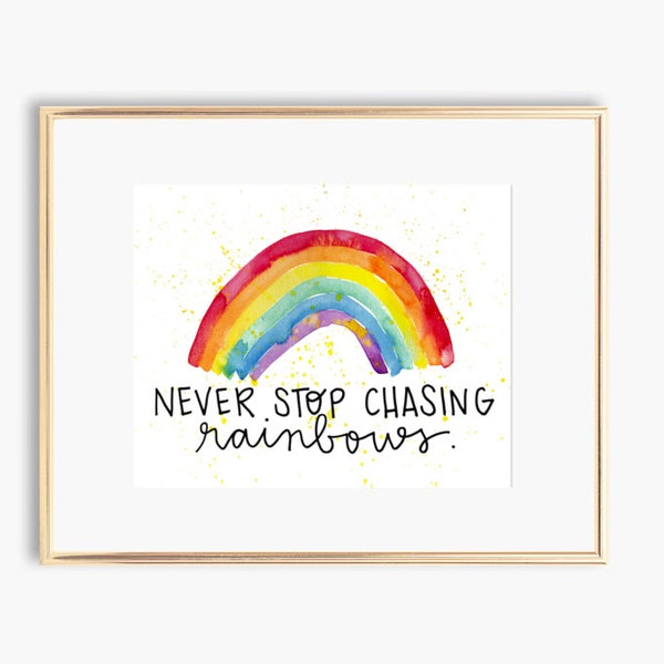 Rainbow Print - Etsy