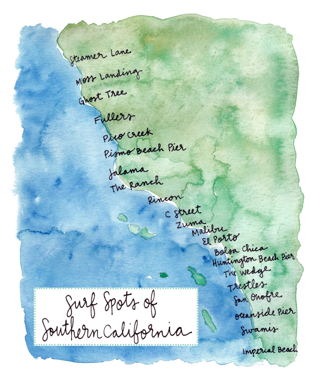 INSTANT DOWNLOAD, Surfer Decor, Surfing Art Print, Watercolor Surfing ...