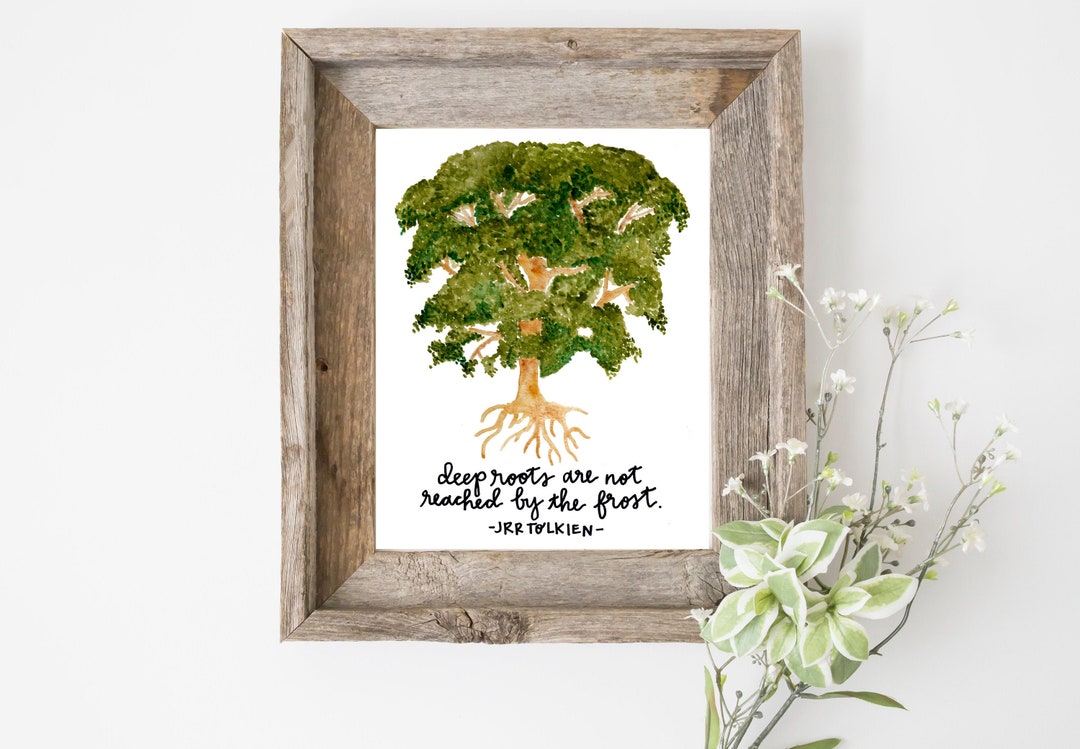 Tolkien Wall Art Print, JRR Tolkien Quotes Word Art, Literary Poem ...