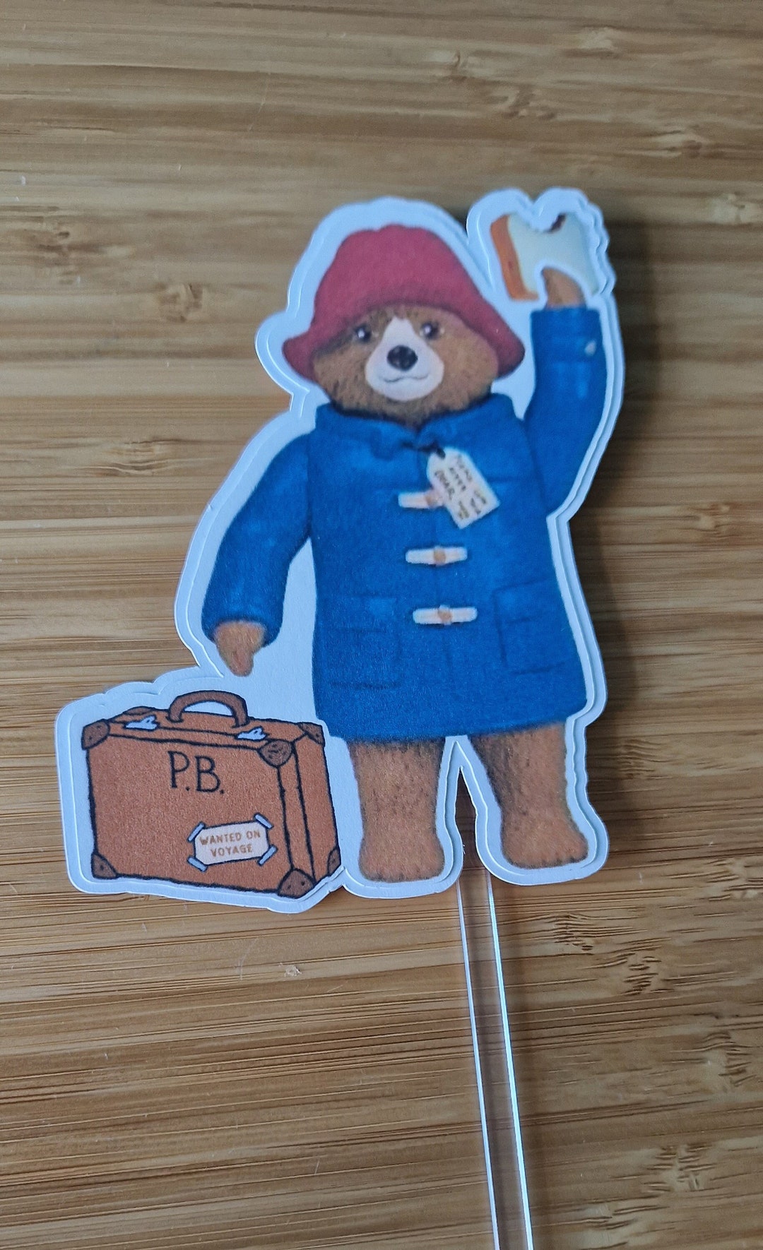 Padding Bear Cake Topper 5inch Tall Cake Decoration Party - Etsy