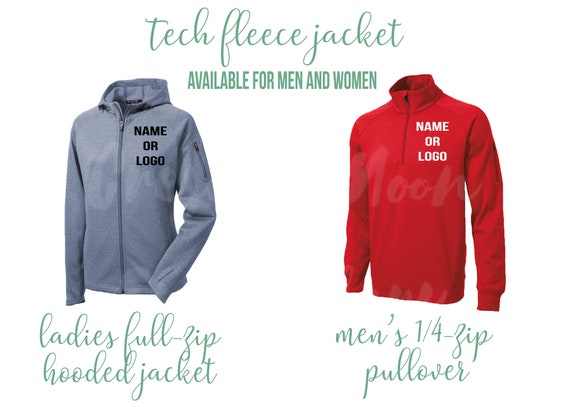 Custom Tech Fleece Jacket Monogrammed Fleece Jacket Ladies | Etsy